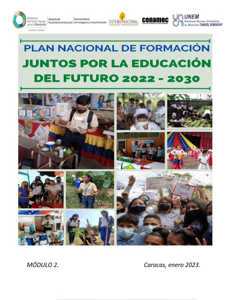 M Dulo 2 Plan Nac Formaci N Juntos Por La Educaci N Del Futuro 2022 | PDF | Plan de estudios ...
