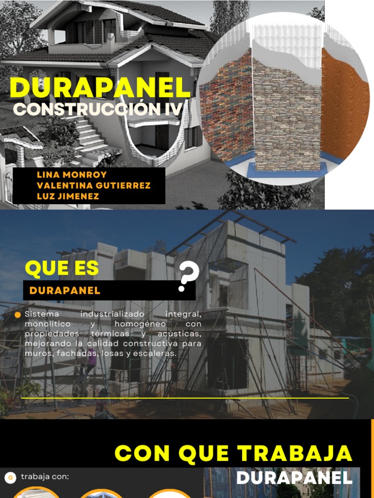 Qué es Durapanel: Sistema Constructivo | PDF | Acero | Poliestireno