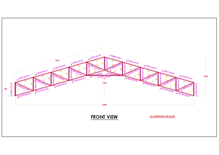 Truss - DWG 1 | PDF