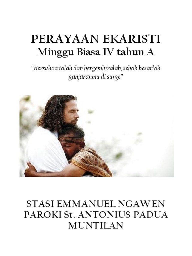 Minggu Biasa Iv Tahun A Pdf