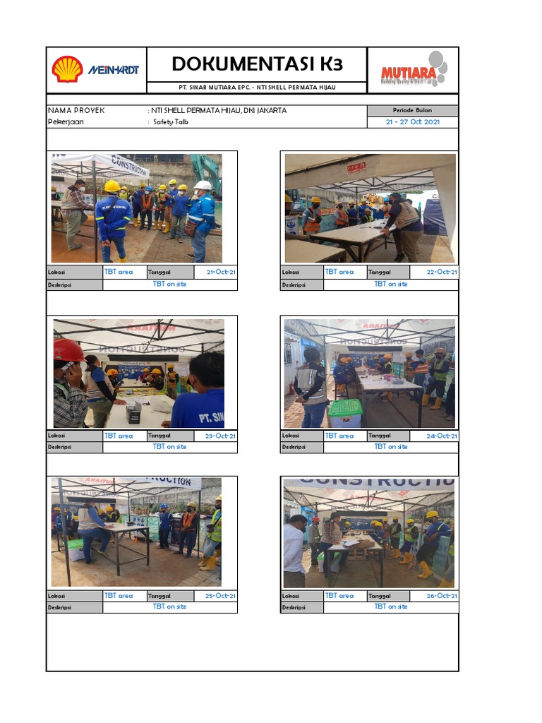 Safety Talk Report W3 | PDF