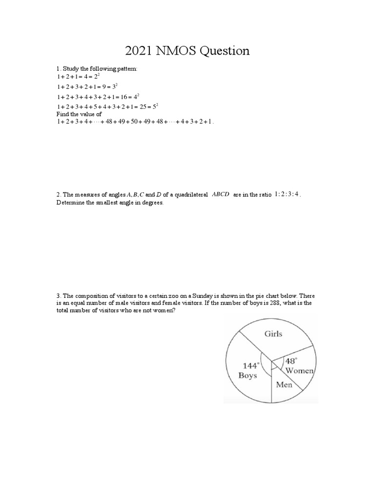 NMOS 2021 Preliminary Round | PDF | Rectangle | Speed