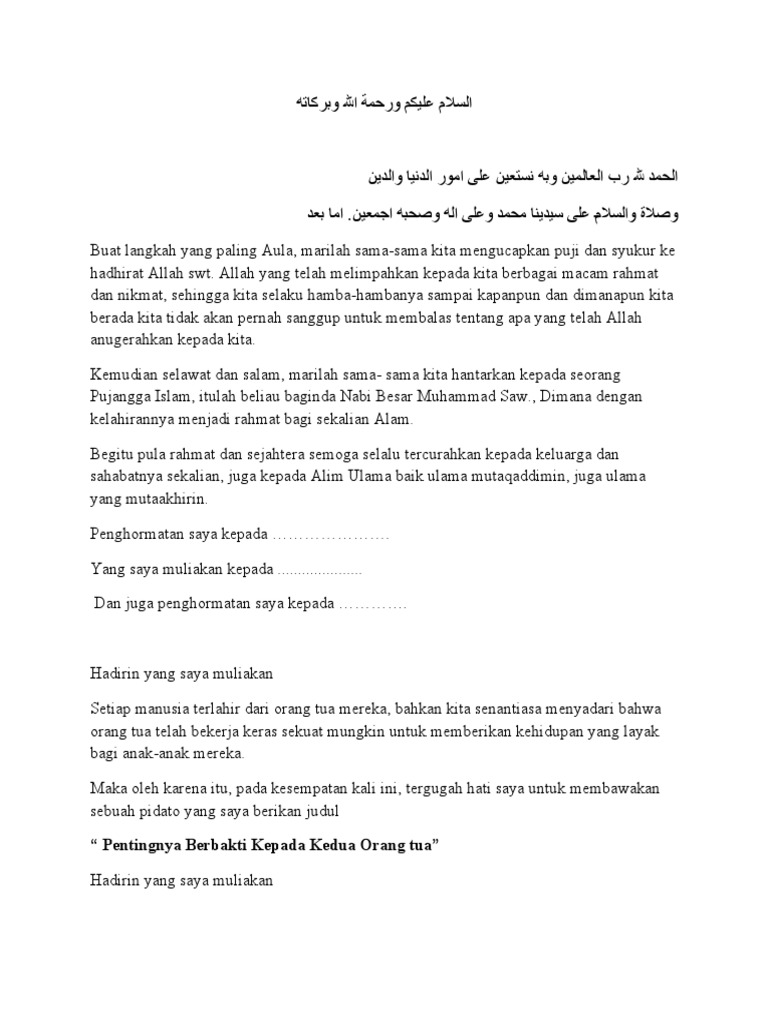 Pidato Anak-Anak | PDF