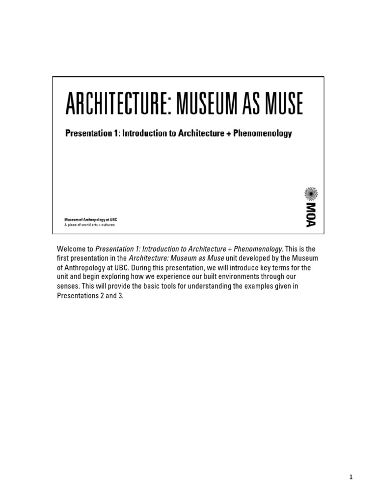 Architecture Presentation 1 Slides | PDF | Muse | Building