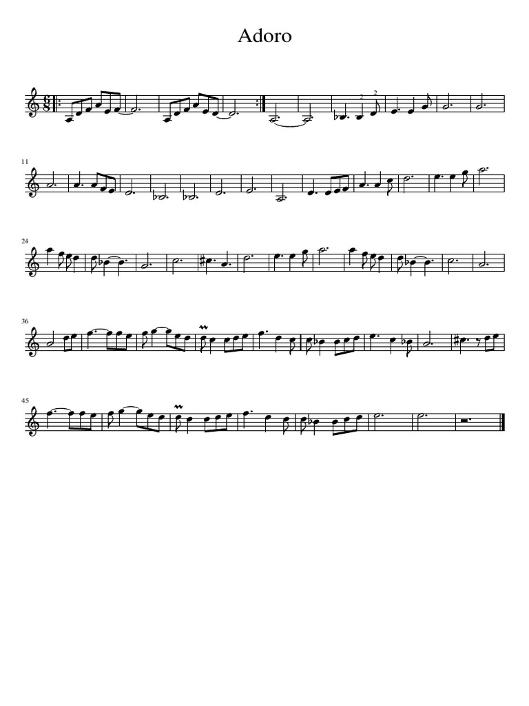 Adoro Segundo Violin | PDF