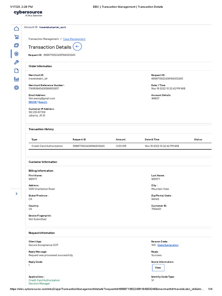 EBC - Transaction Management - Transaction Details (00 IDR) | PDF ...