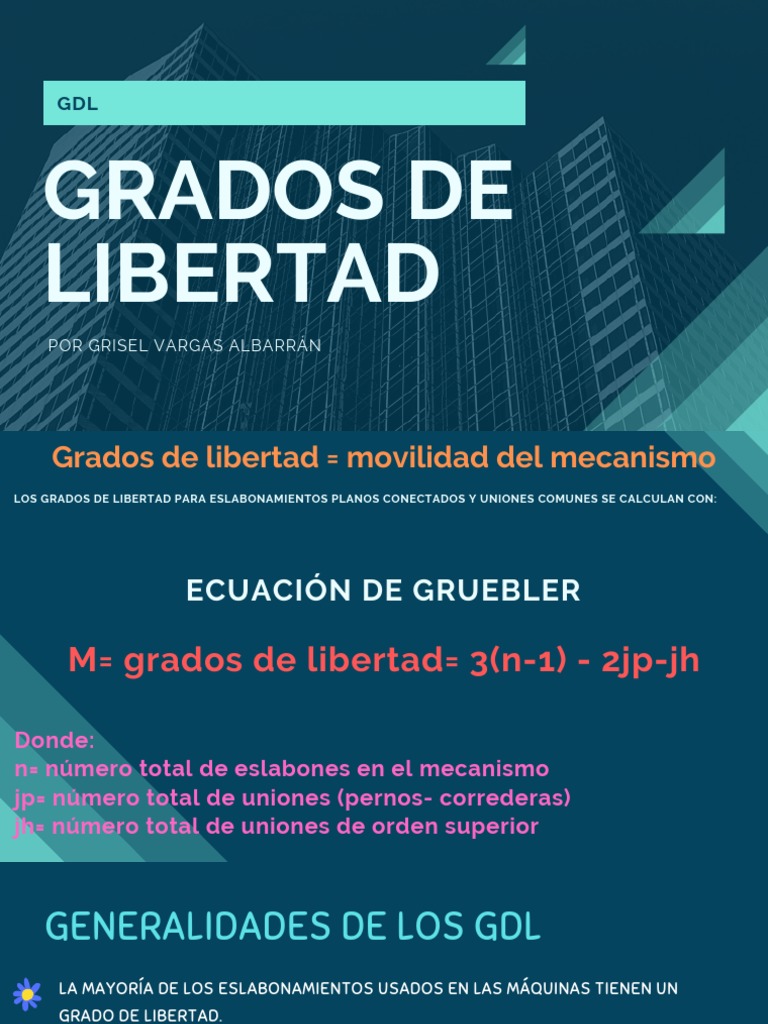 Grados de Libertad | PDF | Solenoide | Ingeniería mecánica