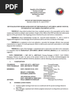 Sample Brgy Resolution | PDF | Devolution | Local Government