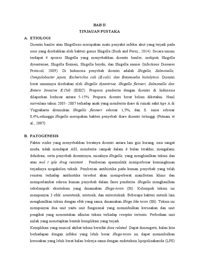 Etiologi dan Komplikasi Disentri Basiler | PDF