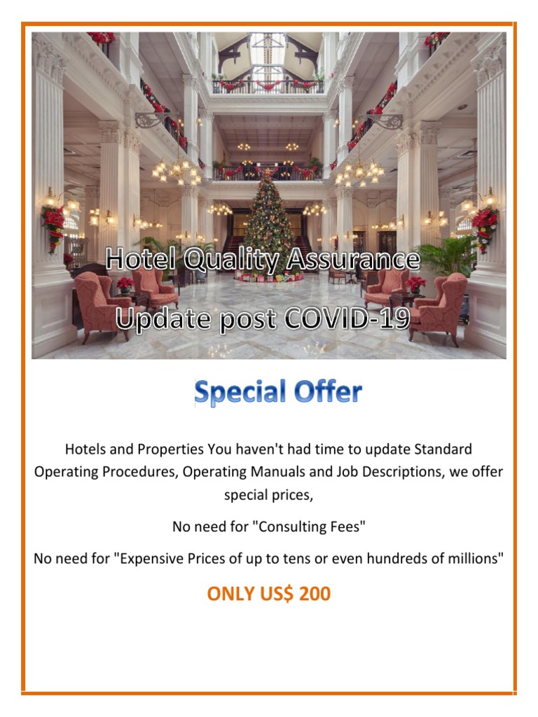 Full Hotel S.O.P Based Quality Assurance 2023-1 | PDF