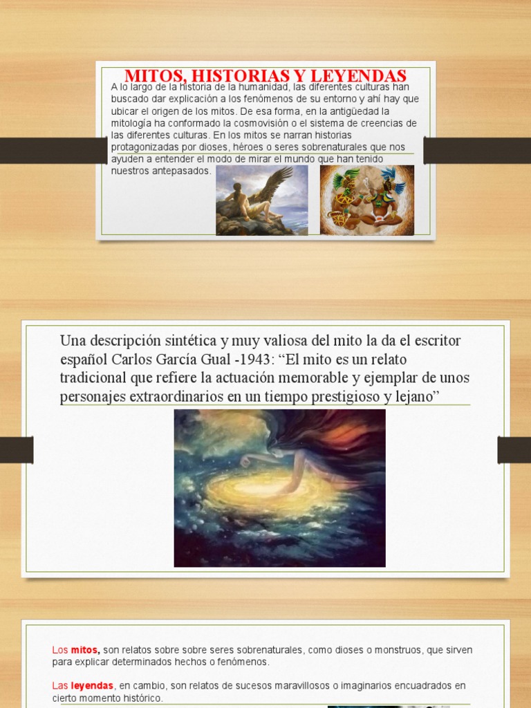 Mitos y Leyendas: Definición y Clasificación | PDF