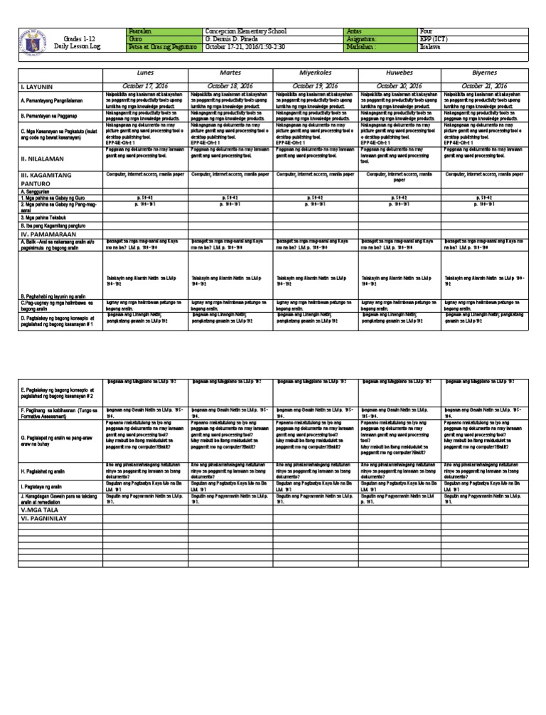 DLL Epp Ict Week 9 | PDF