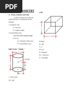 Mensuration Formulas SSC CGL | PDF | Sphere | Radius