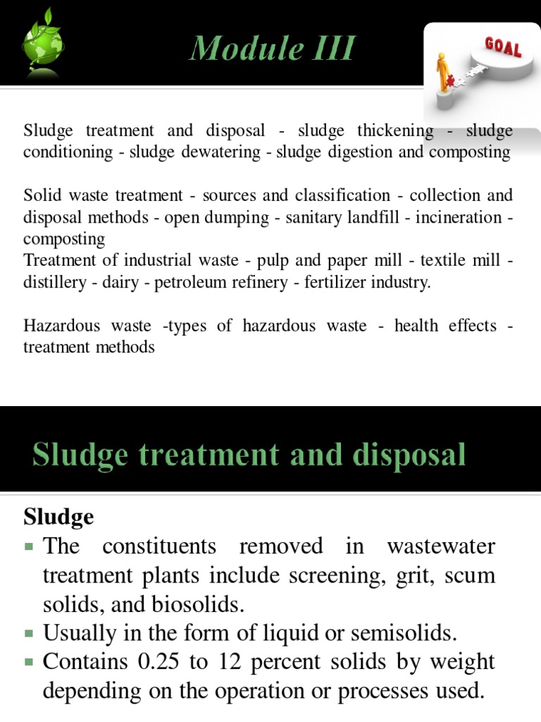 CHT 303 Module 3 To S5 | PDF | Sewage Treatment | Incineration