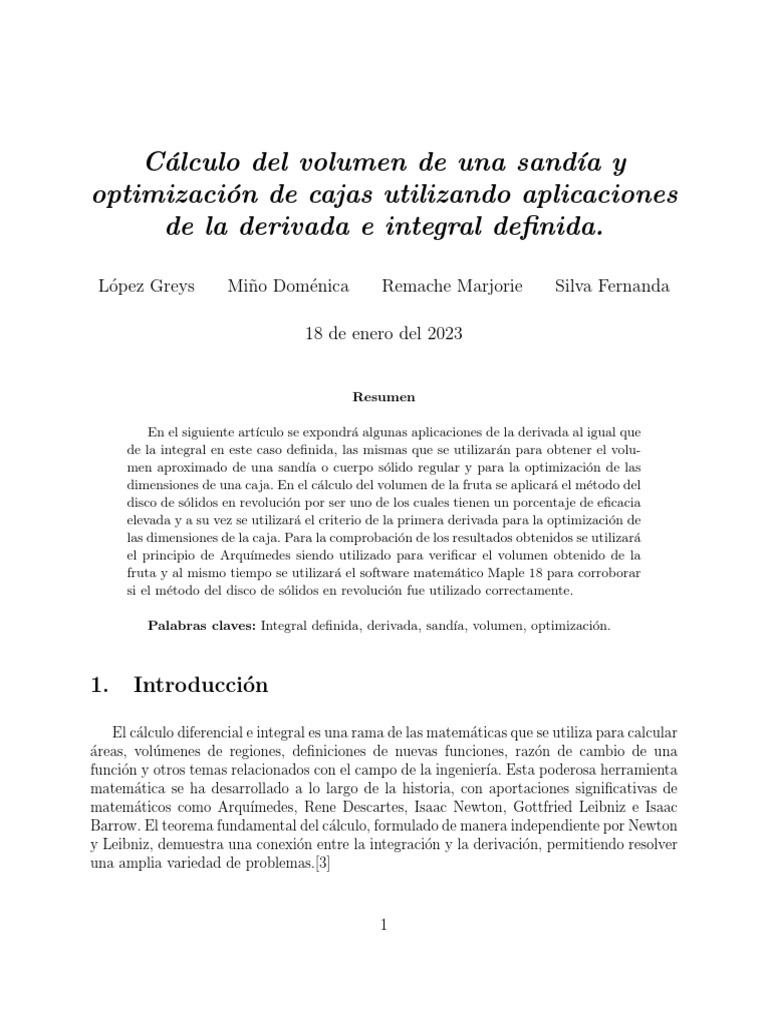 C Lculo Del Volumen de Una Sand A Superficie y Dimensionamiento de ...