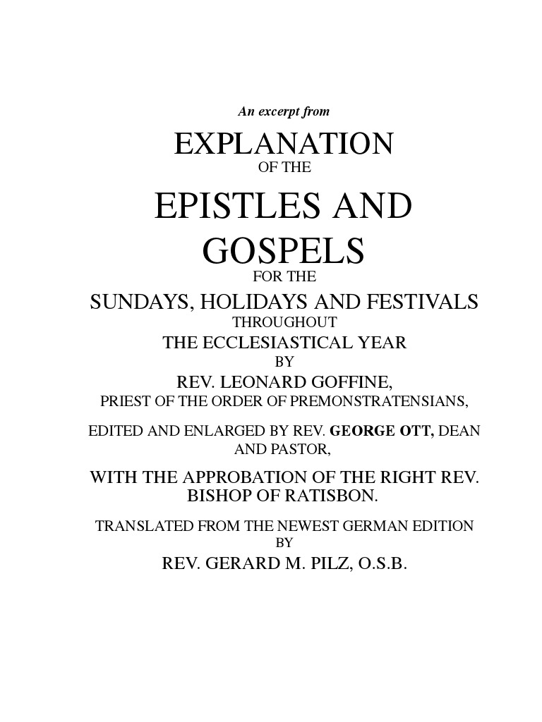 Instruction For The Feast of The Assumption of The Blessed Virgin Mary ...