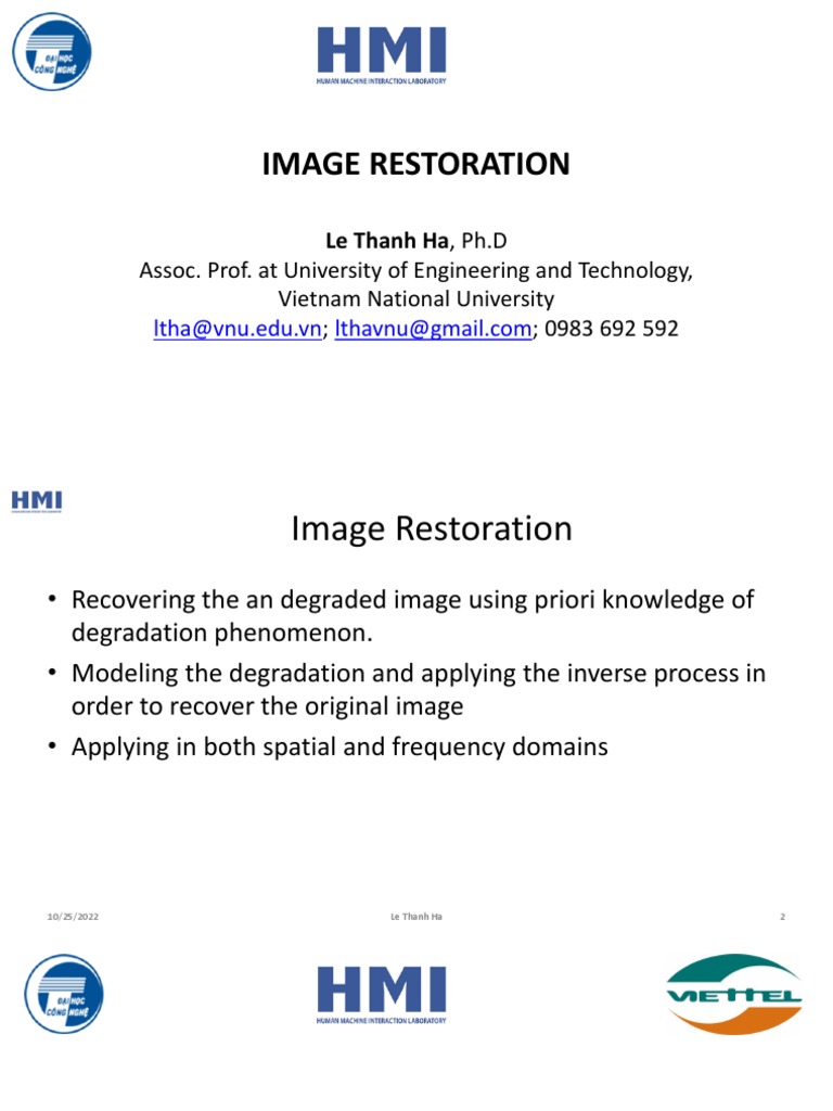 Digital Image Processing - Image Restoration | PDF | Signal Processing ...