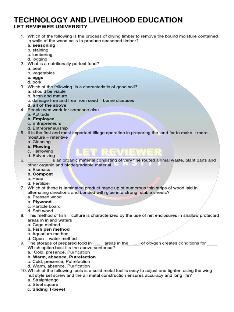 Tle Reviewer A | Download Free PDF | Plumbing | Valve