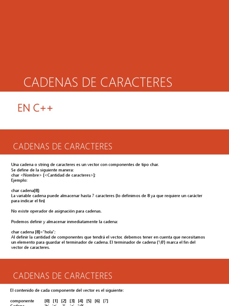 Cadena de Caracteres | PDF | Cadena (informática) | C