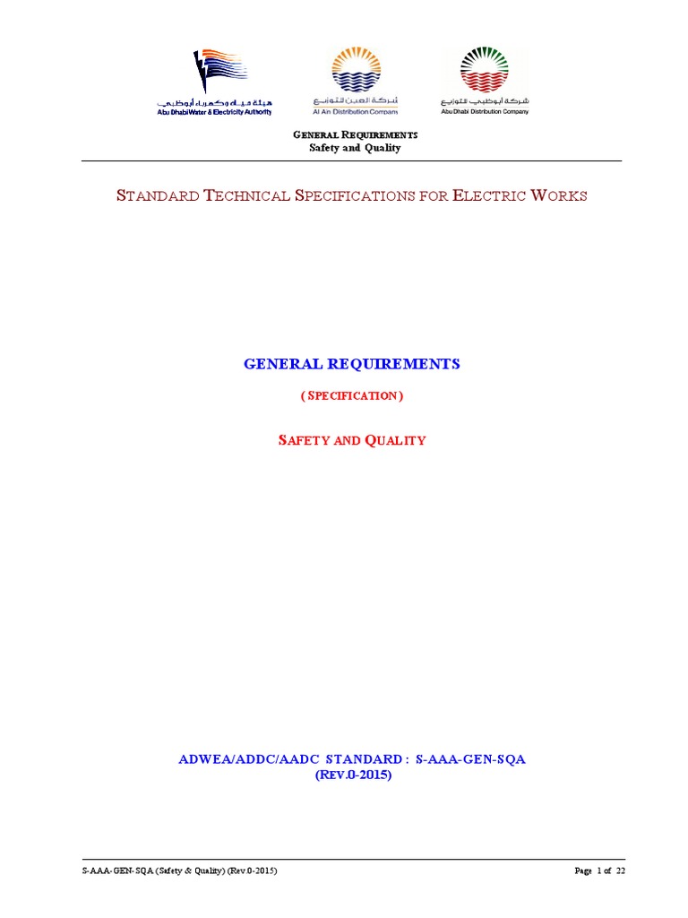 Safety and Quality Standards S-AAA-GEN-SQA | PDF | Quality Assurance ...