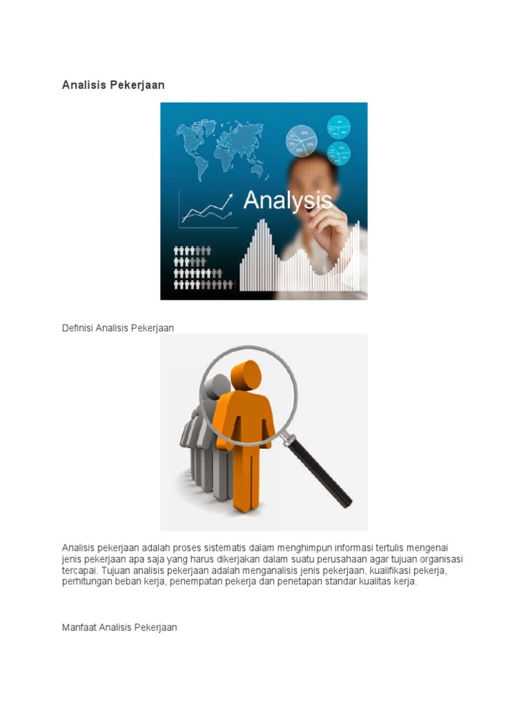 Analisis Pekerjaan | PDF