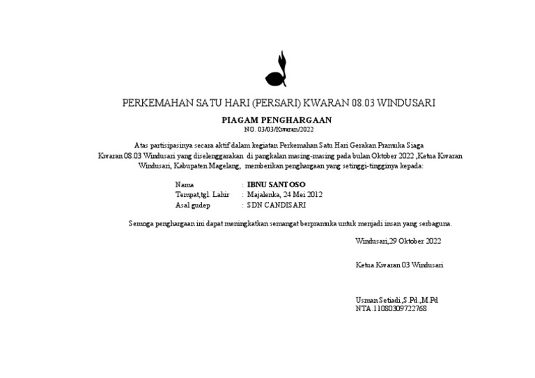 Piagam Persari | PDF