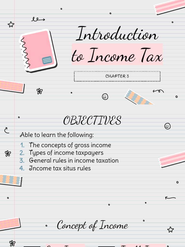 Chapter 3 - Introduction To Income Tax | PDF | Taxes | Income Tax