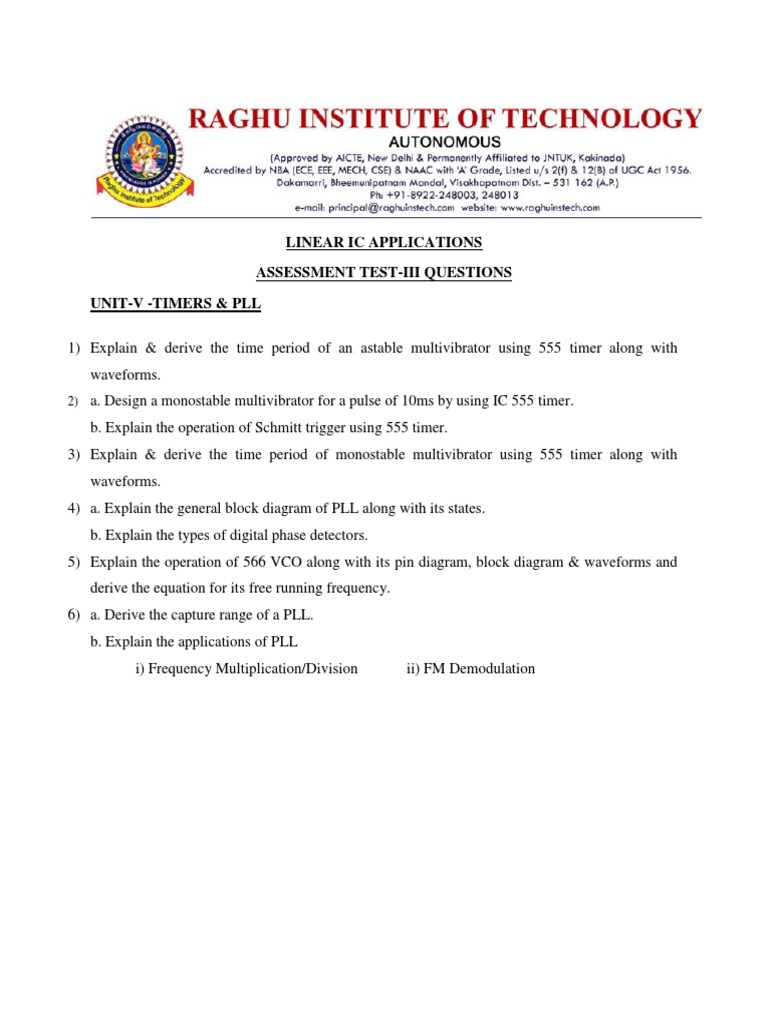 Lica Assessment Test III Questions | PDF