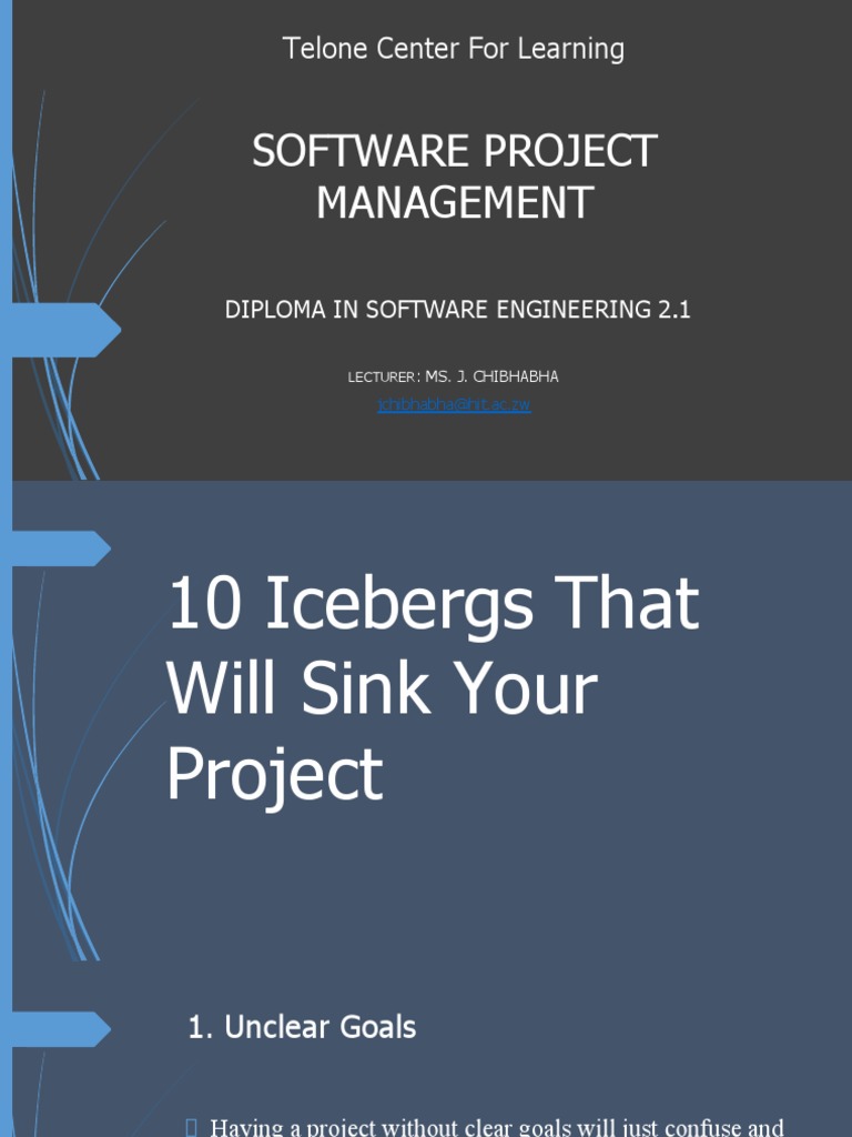 Software Project Management: Telone Center For Learning | PDF | Business