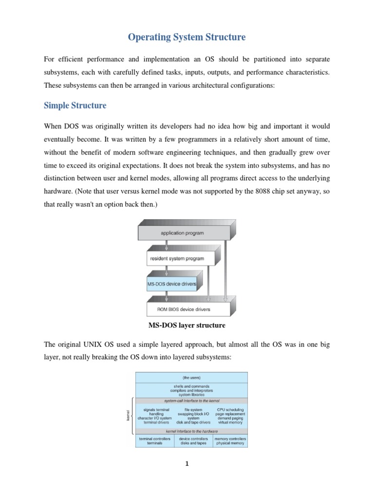 Operating System Structure - Lesson 4 - 3 | PDF | Kernel (Operating ... Operating System Structure - Lesson 4 - 3 | PDF | Kernel (Operating ...