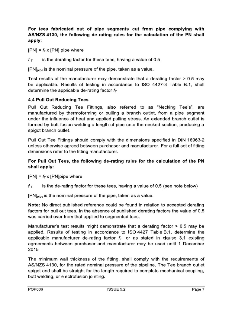 Dearating Factor Formula From PIPA | PDF