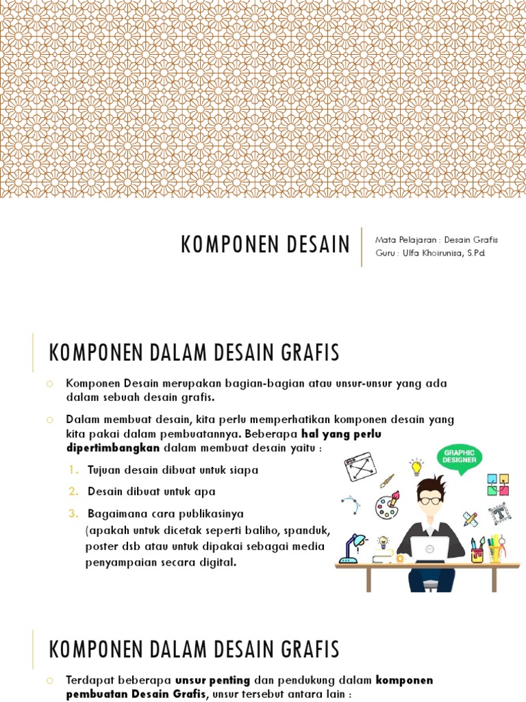 Komponen Desain Grafis dan Fungsi Garis | PDF