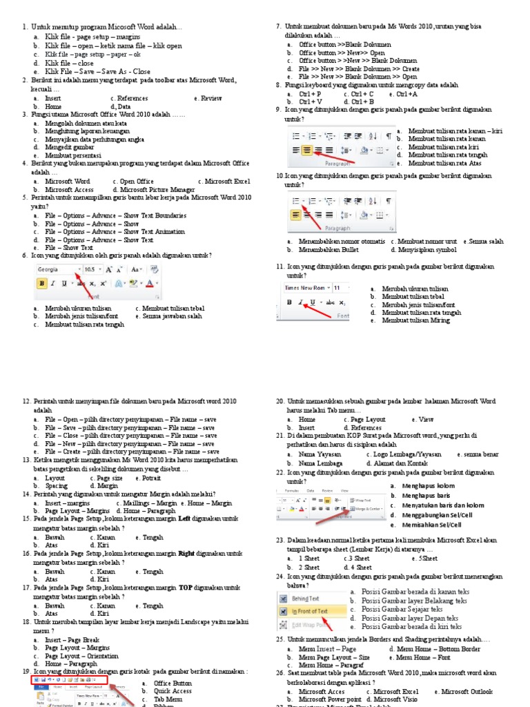 Soal Tik Kelas Xi | PDF
