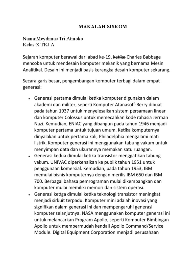 Makalah Siskom | PDF