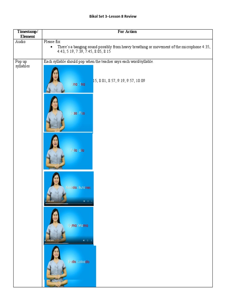 Bikol S3 L8 Review | PDF