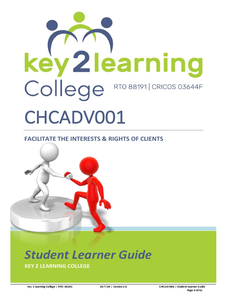 Full Textbook - CHCADV001 | PDF | Learning | Human Rights