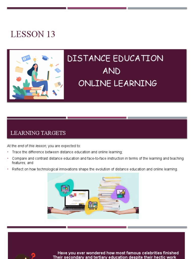 Lesson 15 | Download Free PDF | Distance Education | Educational Technology