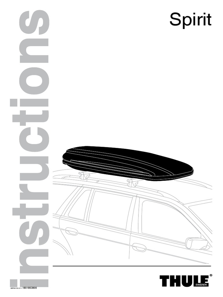Thule Spirit 780 | PDF