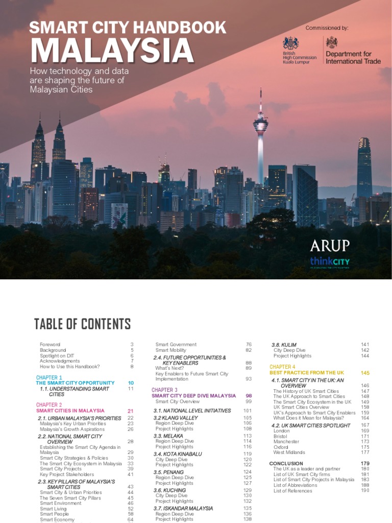 Malaysia Smart City Handbook 21062021 Final By Kpkt Pdf City Internet Of Things