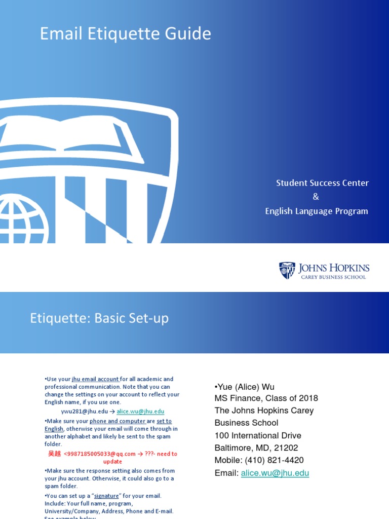 A Guide to Professional Email Etiquette | PDF | Email Spam