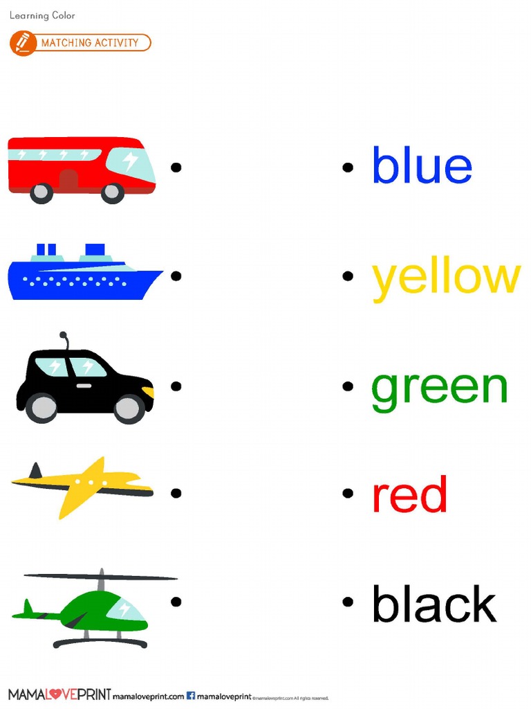 Mamaloveprint Color Level1a Book | PDF