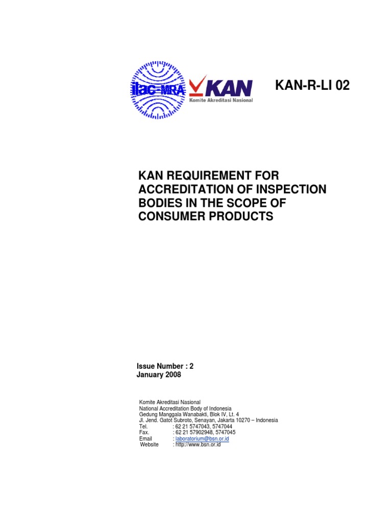 RLI 02 - KAN Requirement For Consumer Products (EN) | PDF