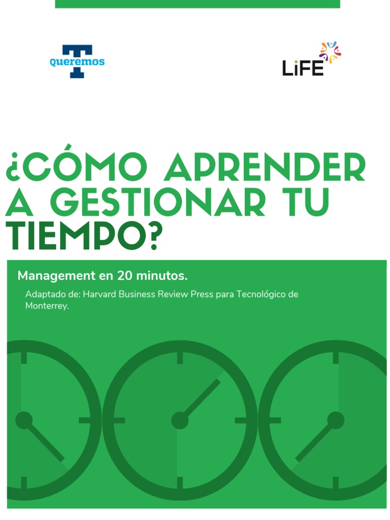Mejora tu gestión del tiempo eficazmente | PDF | Gestión del tiempo ...