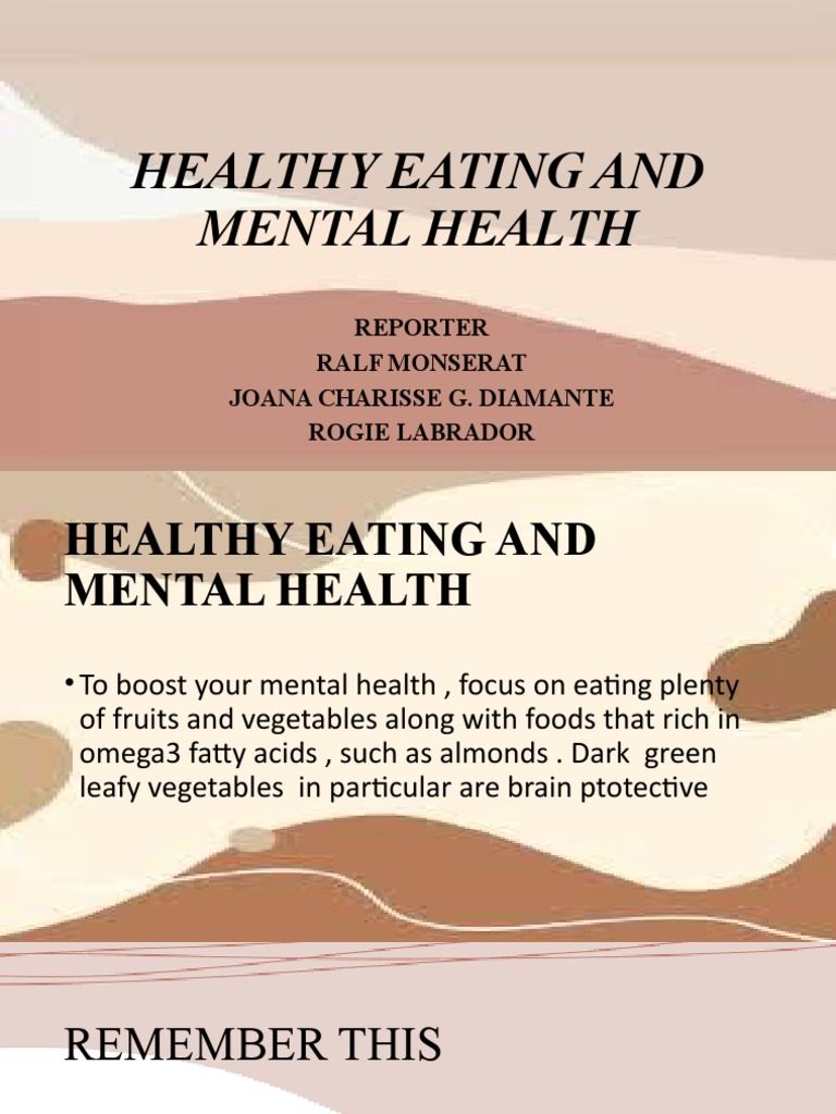 Healthy Eating and Mental Health | PDF | Wellness