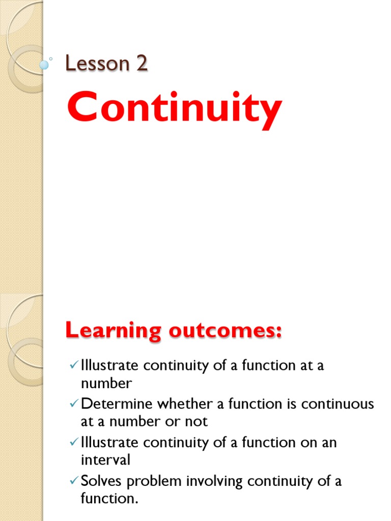 Basic Calculus L2 Pdf Continuous Function Function Mathematics