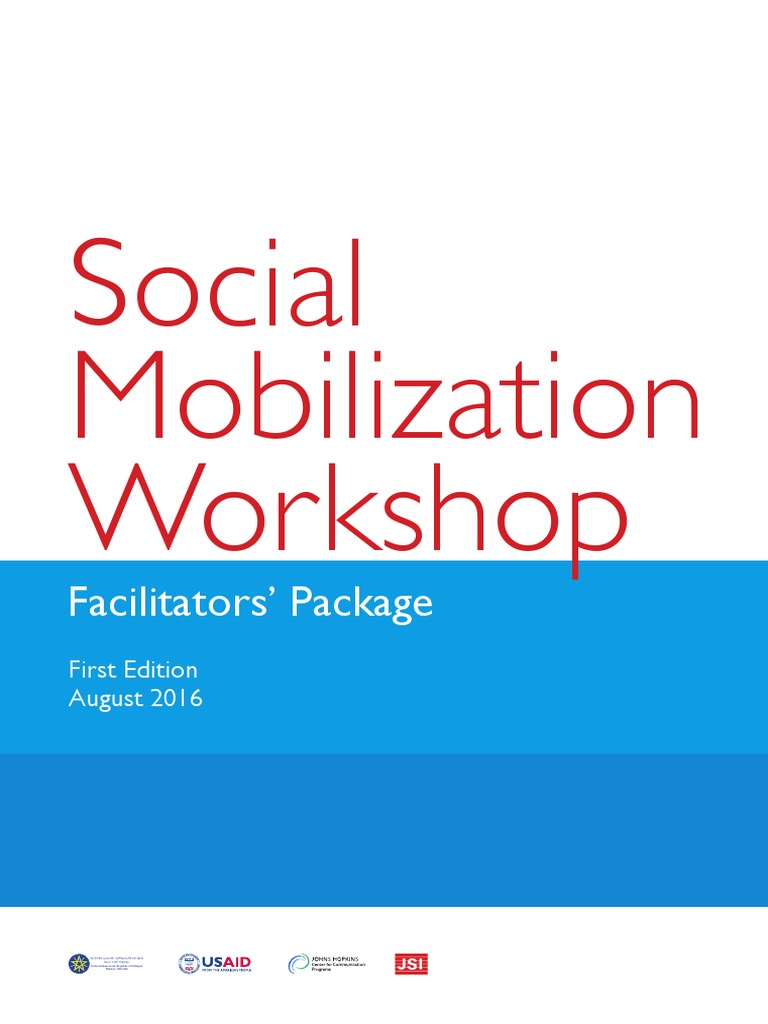 Social Mobilization Workshop - Facilitators' Package | PDF | Community ...