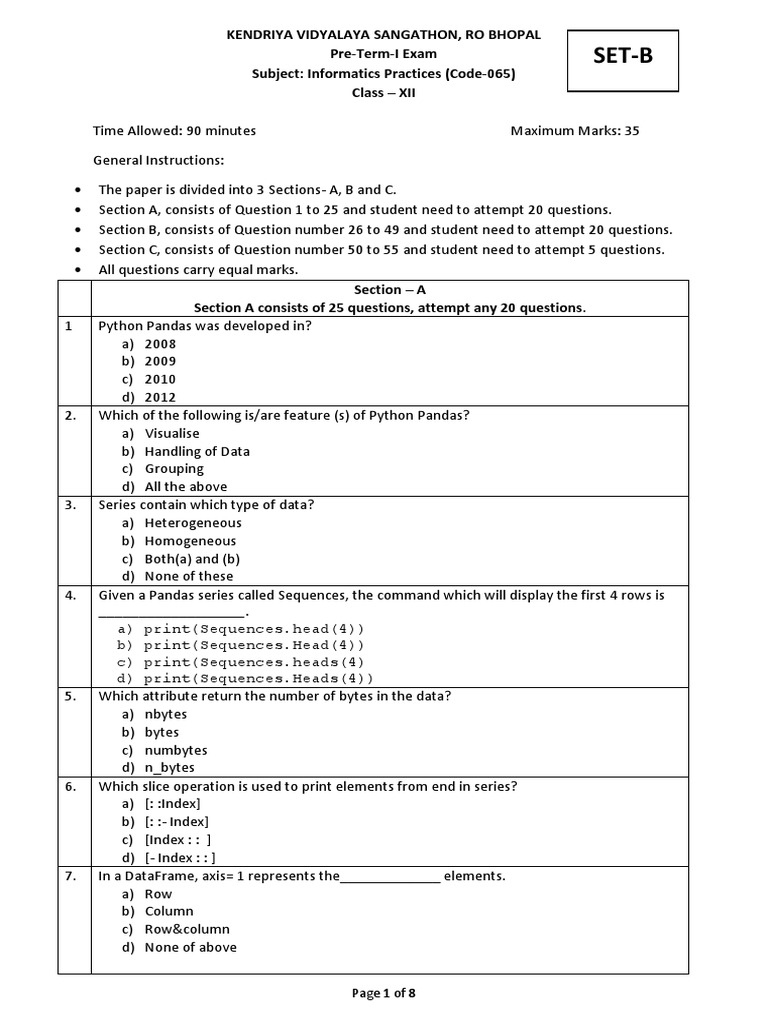 Ip QP Set 2 | PDF | Comma Separated Values | Computing