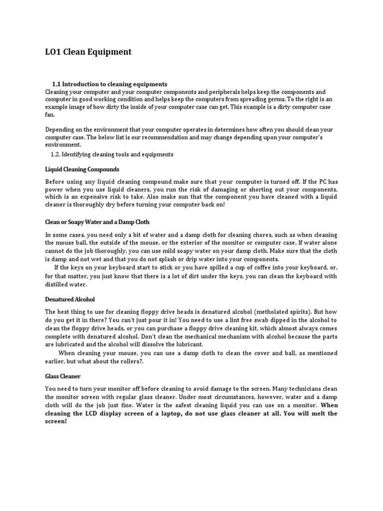 Level 2 Coc Maintain Equipment | PDF | Vacuum Cleaner | Dust