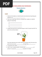 Grade 6 Science Revision Notes | PDF | Flowers | Force