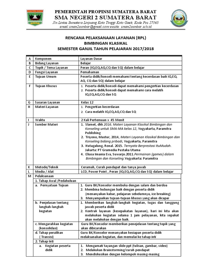 Rpl Peran Iq Eq Aq Cq Dan Sq Dalam Belajar Ganjil Pdf